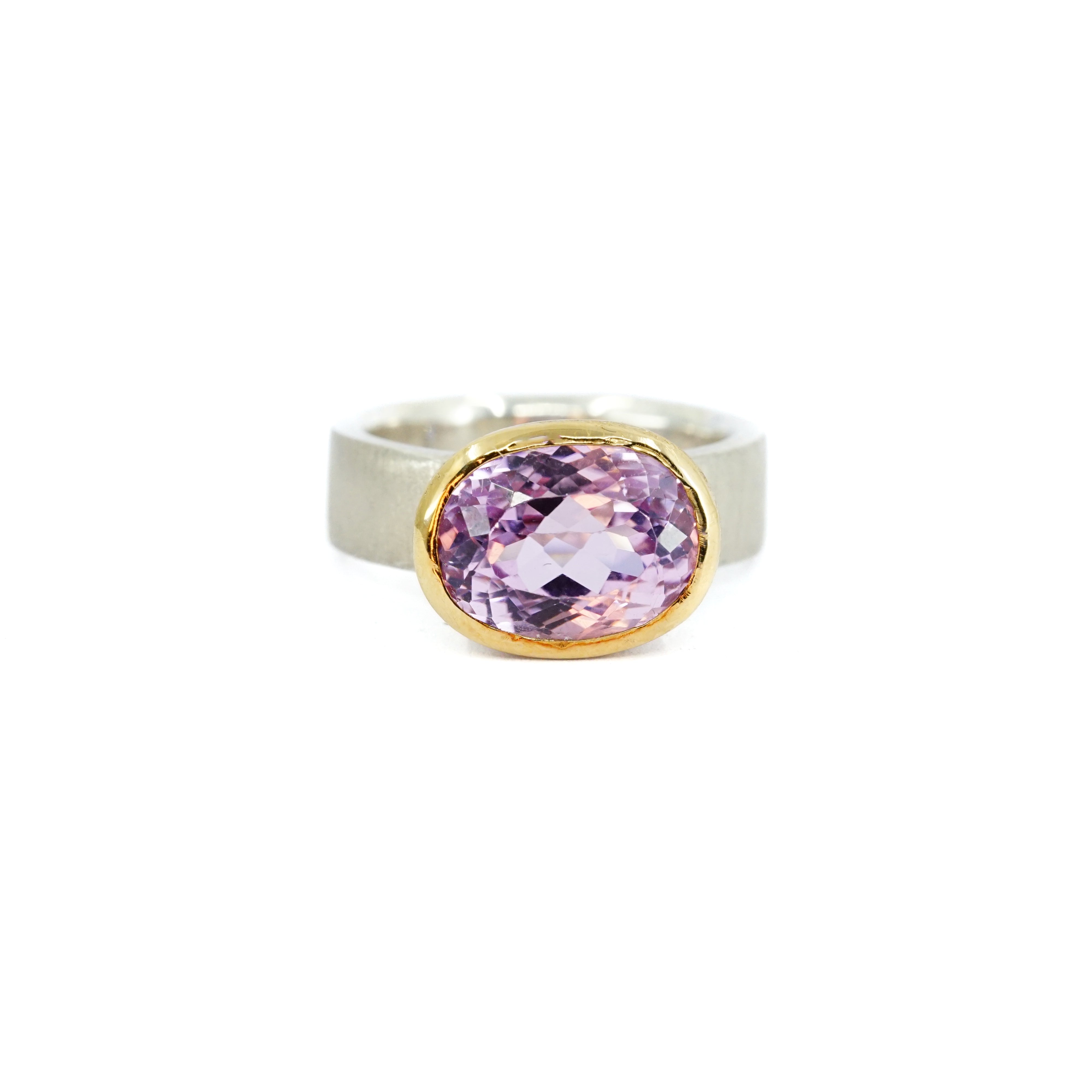 Huge Kunzite Ring - Gold and Pink Ring, Luxury Womens Jewellery – Libby Rak Jewellery