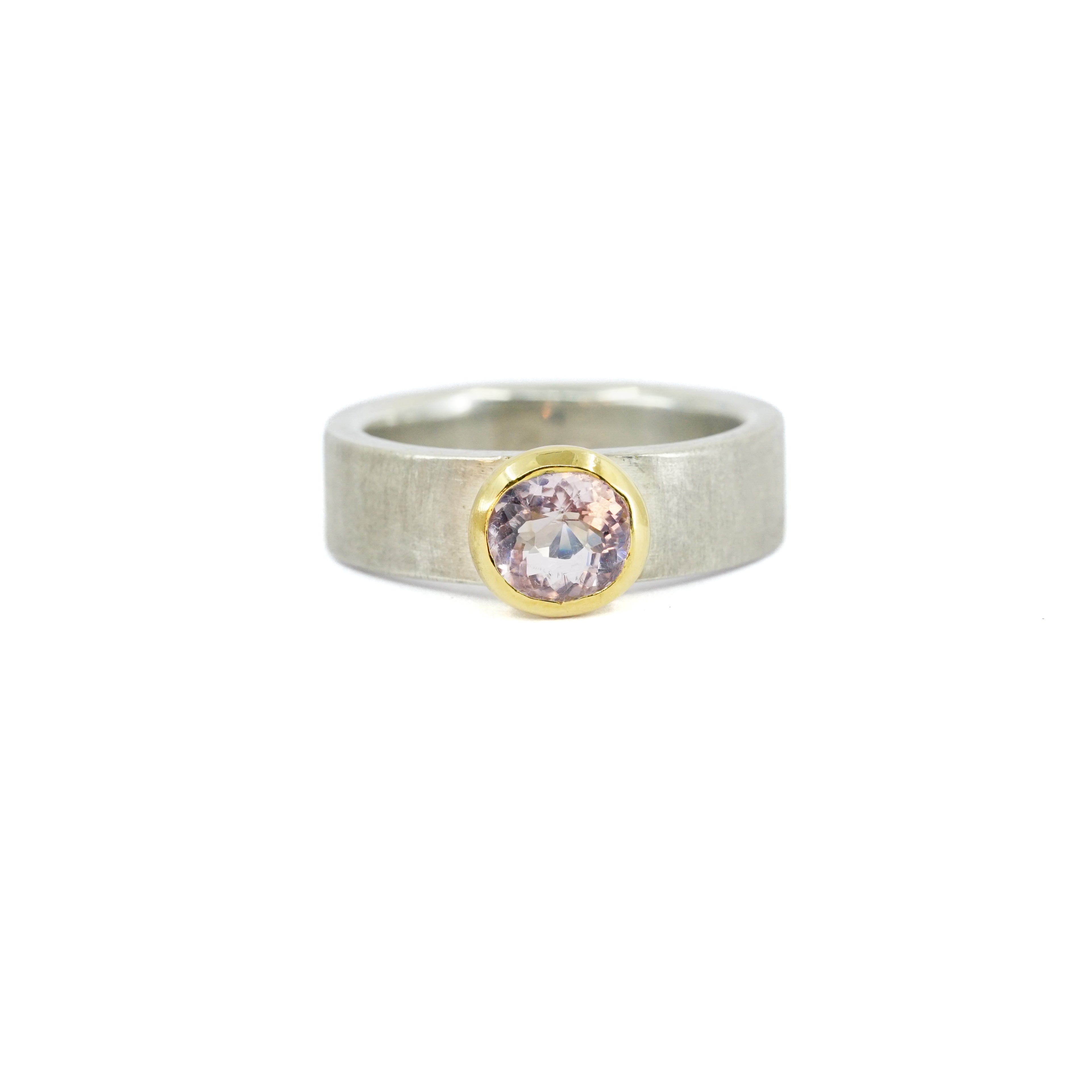 Round Morganite Ring | Pink and Gold Rings – Libby Rak Jewellery